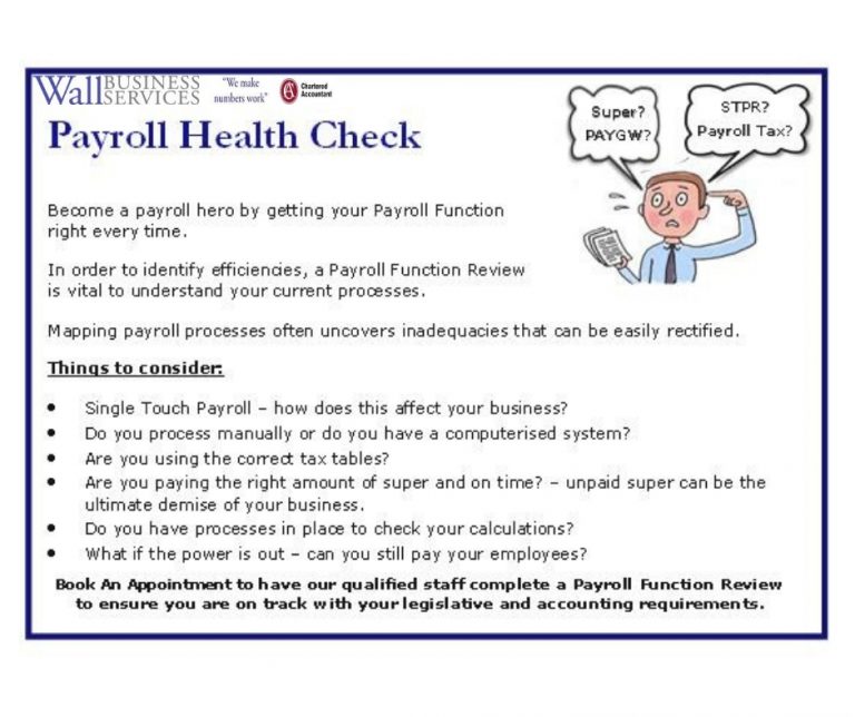 Payroll – Are you getting paid correctly? – Wall Business Services